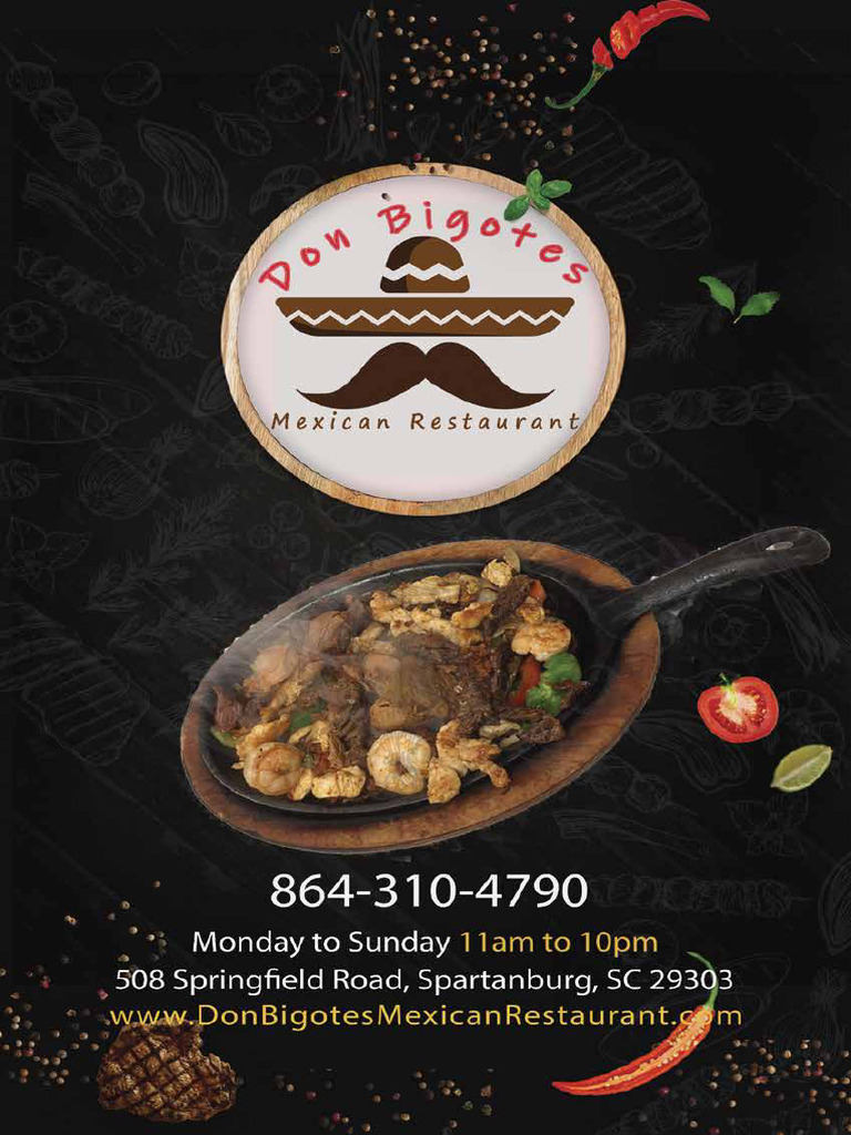 Don Bigotes Menu | PDF