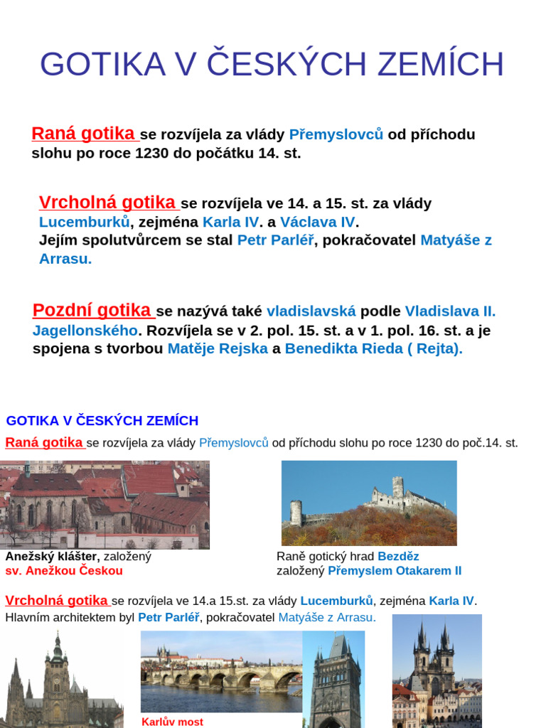 Gotika V Českých Zemích | PDF