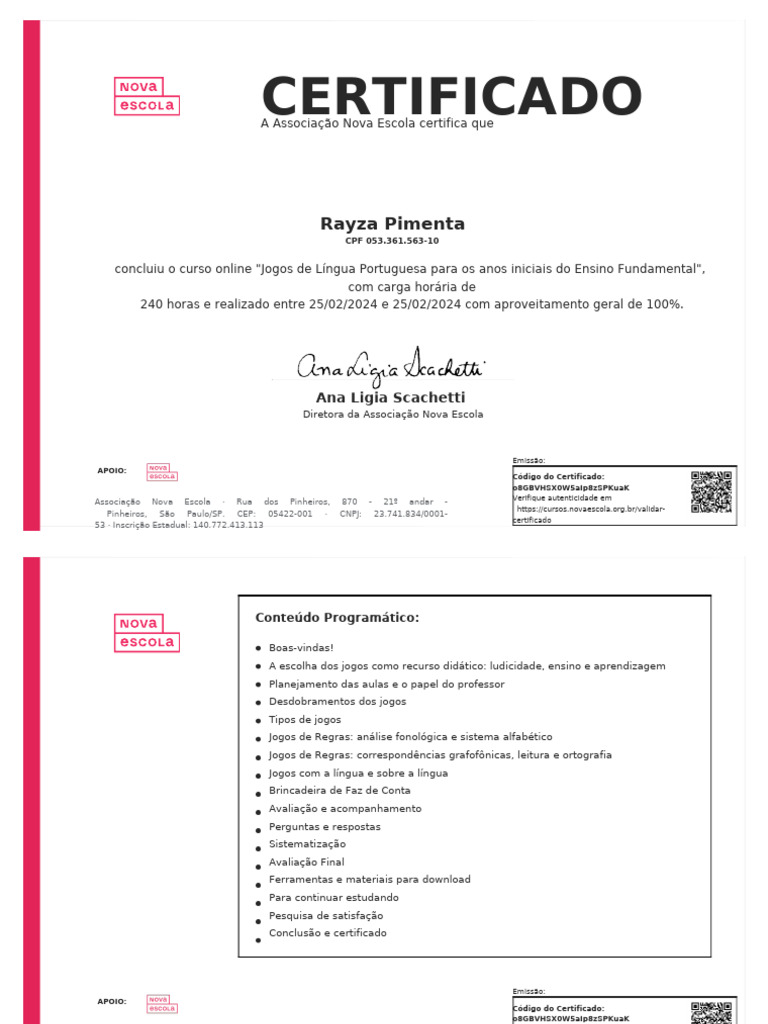 Certificado Jogos de Lingua Portuguesa para Os Anos Iniciais Do Ensino Fund - 20241213 - 175750 ...