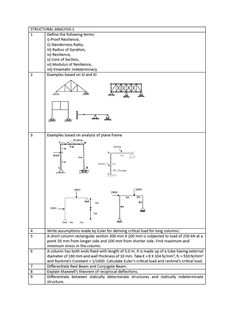SA-1 | PDF | Beam (Structure) | Column