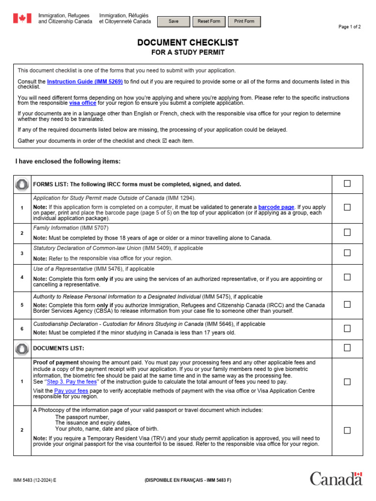 study permit - study plan- imm5483e | PDF | Travel Visa | Passport