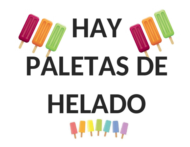 Paletas de Helado | PDF