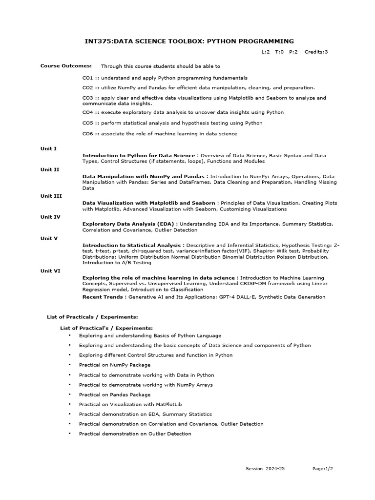 FRM Course Syllabus IPDownload | PDF | Statistics | Machine Learning