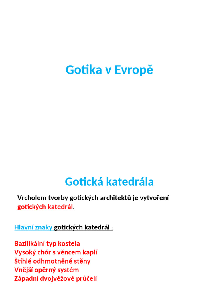 GOTIKA V Evropě | PDF