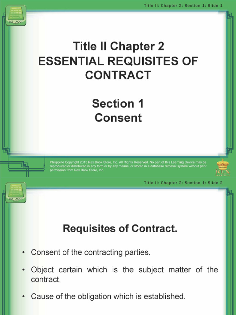 Title II Chapter 2 Sec 1 | PDF