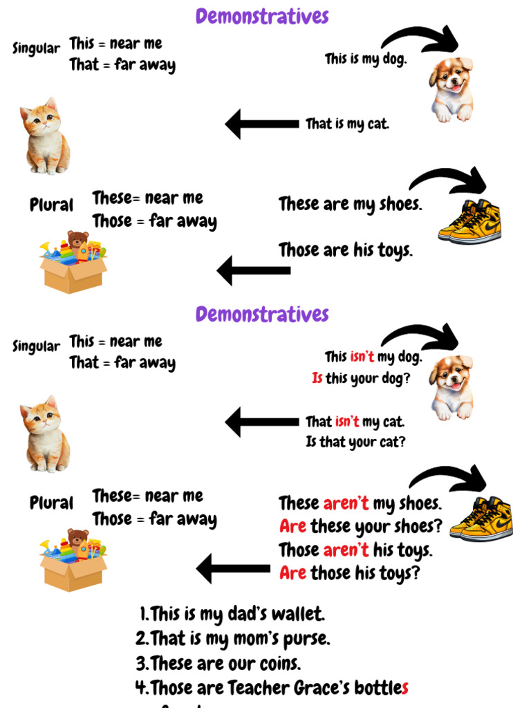 Demonstratives: Usage Examples | PDF