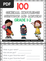 Class 2 GK Questions With Answers | PDF