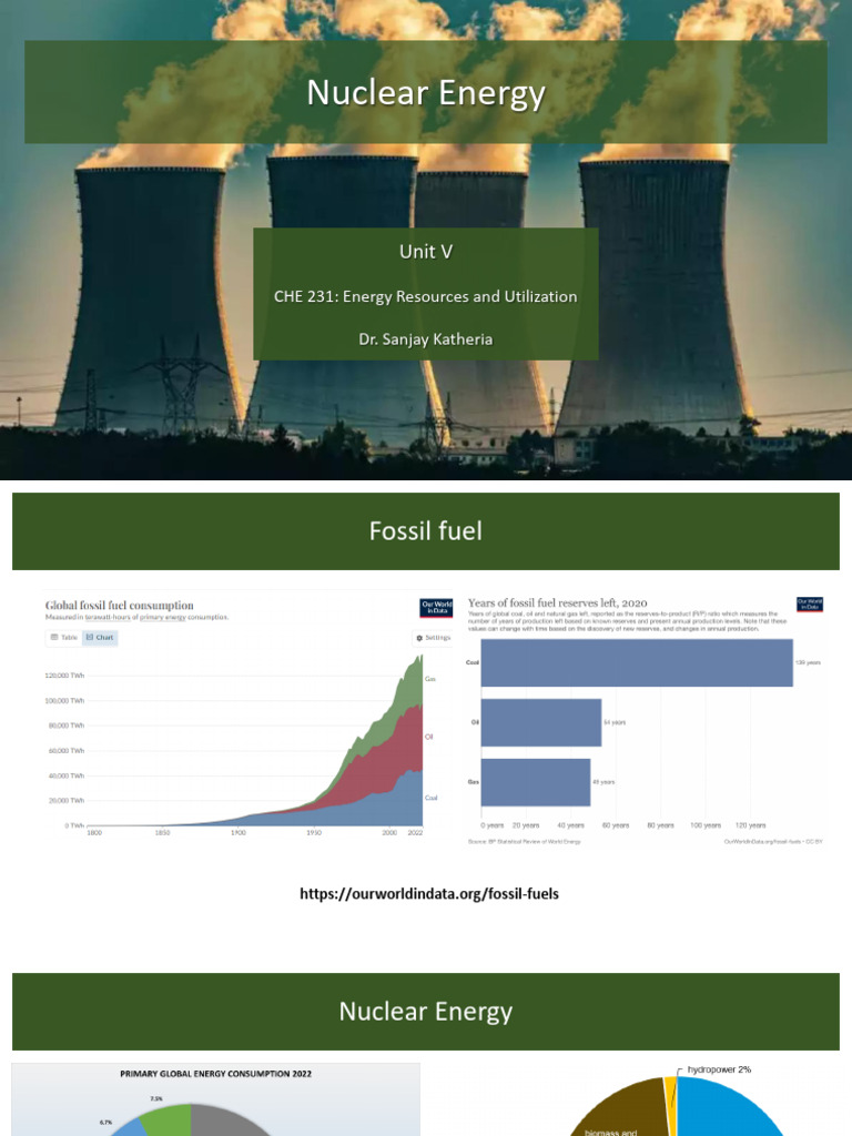 Unit 5 CHE231 Nuclear Energy | PDF | Nuclear Fuel | Nuclear Reactor