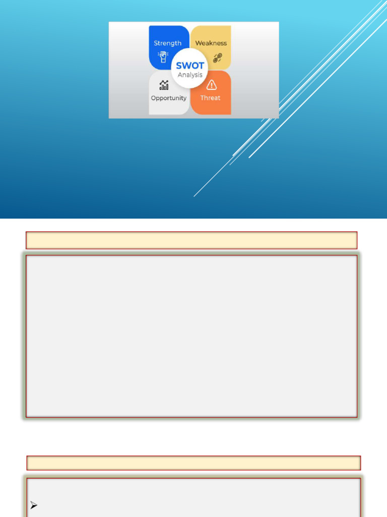 SWOT Analysis | PDF | Swot Analysis | Business Economics