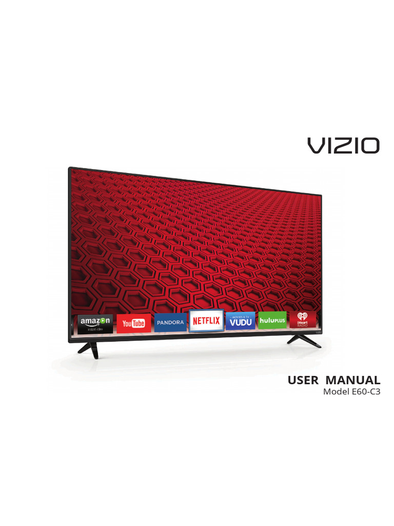 Vizio E60 C3 Manual | PDF | Motor Vehicle | Luxury Vehicles