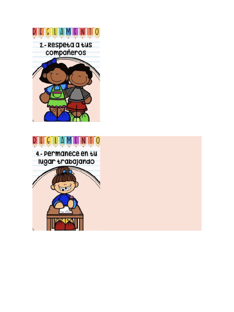 Reglas Del Salon de Clases | PDF