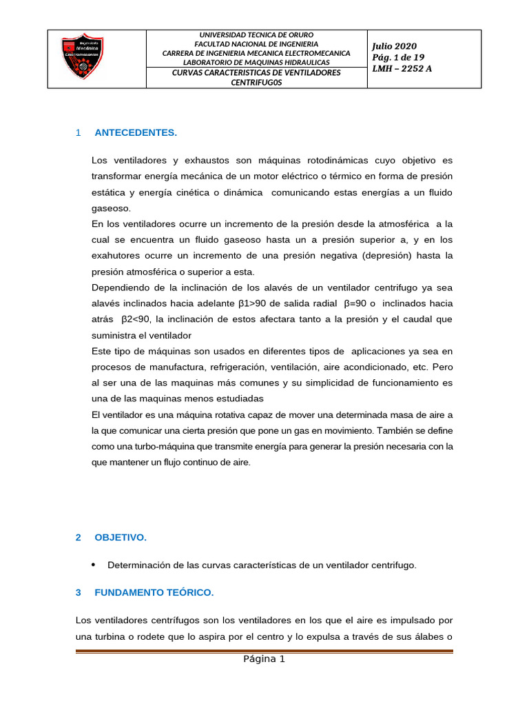 Lab 2 Hidra 2020 | PDF | Gases | Mecánica