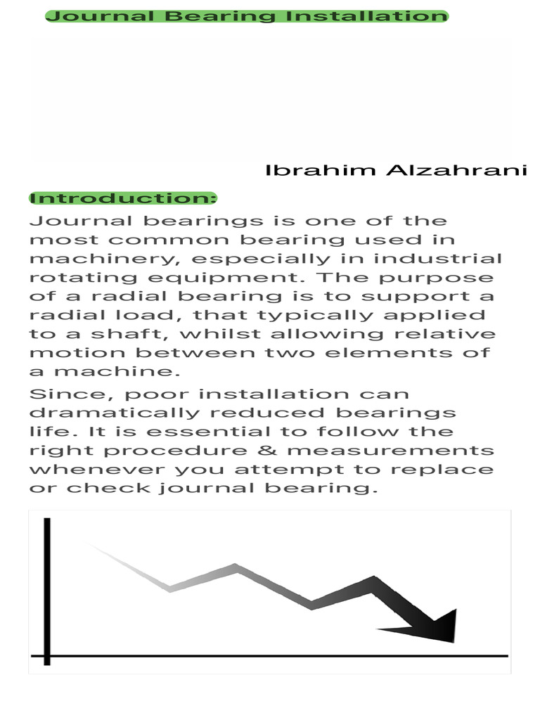 Journal Bearing Installation Guide | PDF | Bearing (Mechanical ...