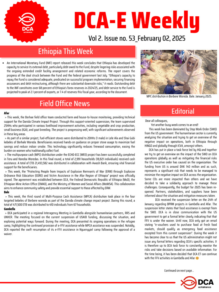 E-Weekly - Vol 2 - Issue 53 | PDF | International Monetary Fund | Ethiopia