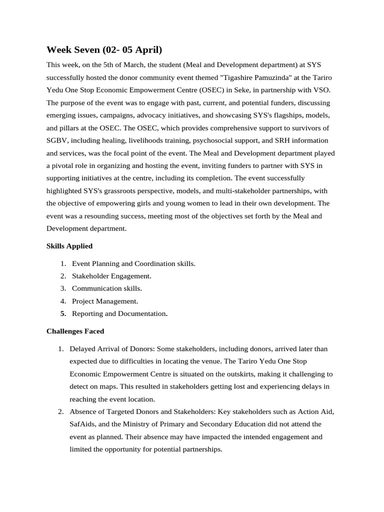 Week Seven | PDF