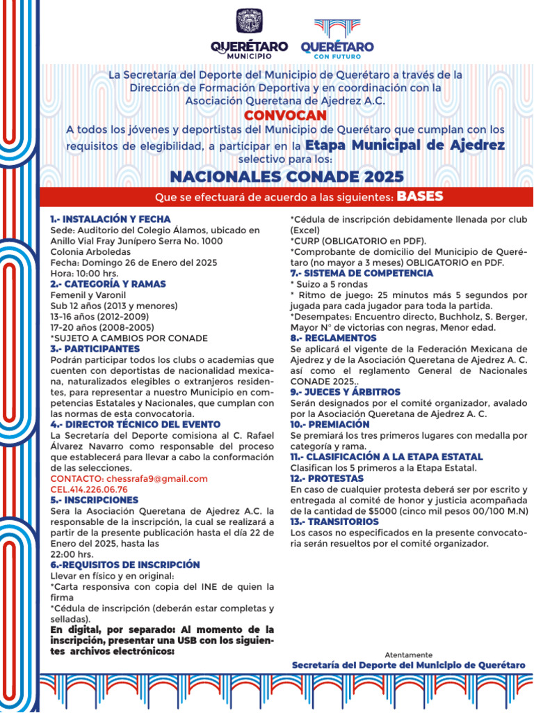 Convocatorias CONADE 2024-2025 | PDF