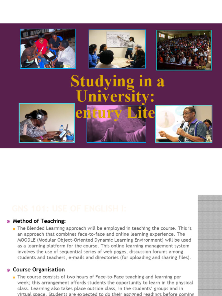 GNS 101 MODULE 2 STUDYING IN A UNIVERSITY, 21ST CENTURY Futaelibrary ...