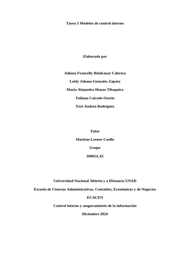 Modelos de Control Interno: COSO, COCO, MECI, MIPG | PDF | Economias