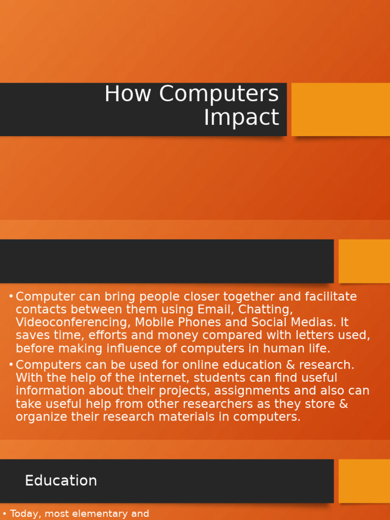 How Computers Impact Everyday Life 1 | PDF | E Commerce | Banks
