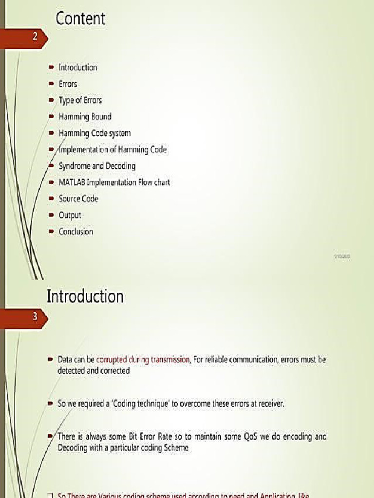 Coding Schemes Error Detection Correctionhamming Code | PDF