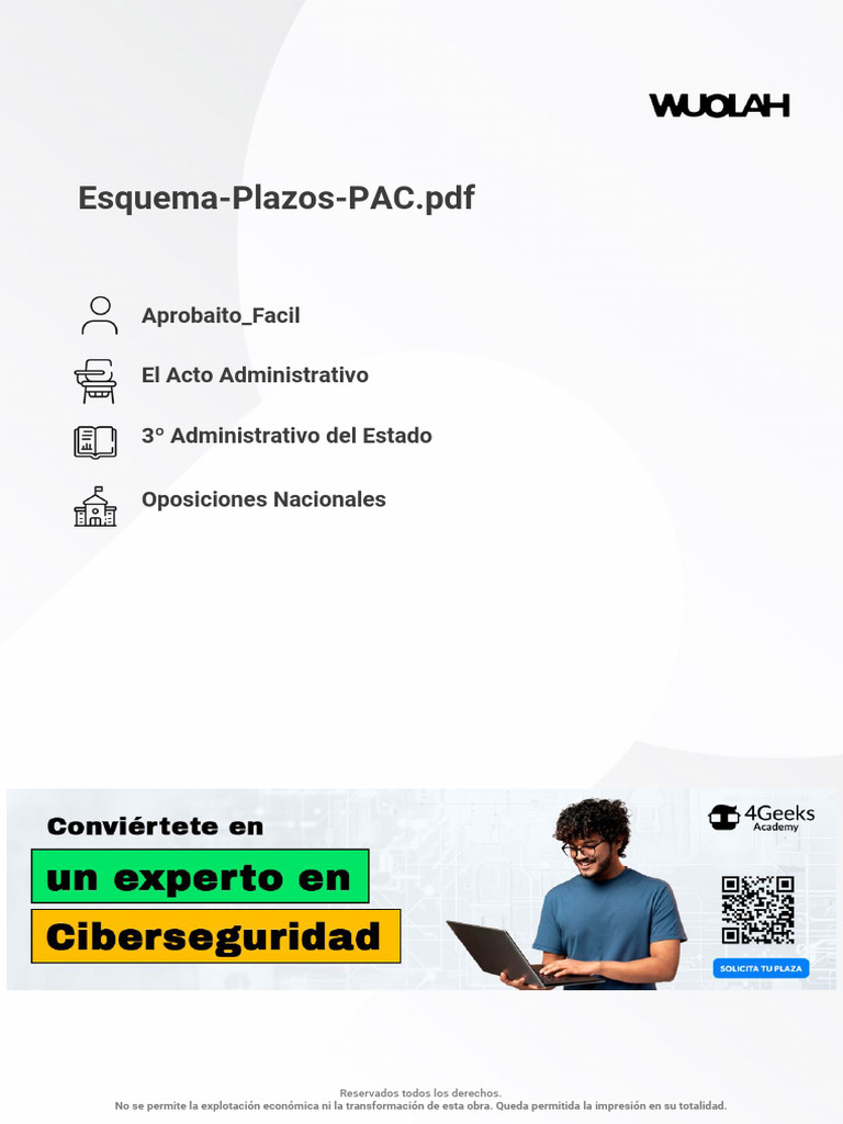 Wuolah Free Esquema Plazos PAC 6 | PDF | Justicia | Crimen y violencia