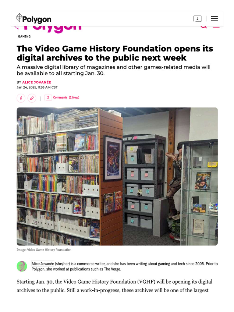 The Video Game History Foundation2 | PDF