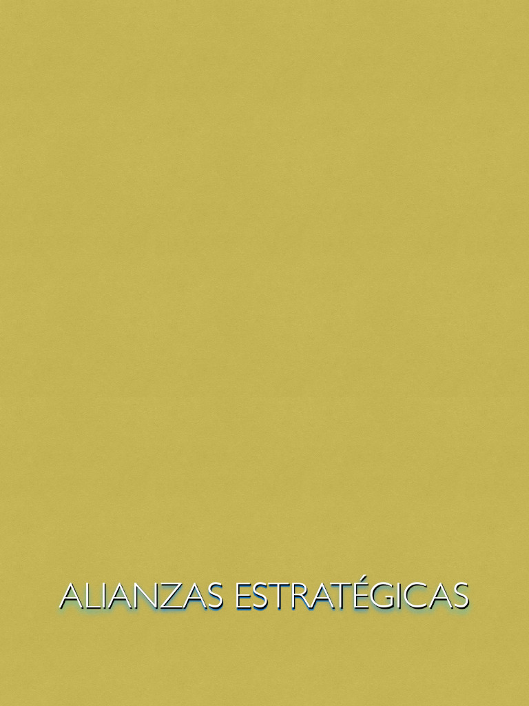 Alianzas Estrategicas Version N.I. | PDF | Proyecto conjunto | Business