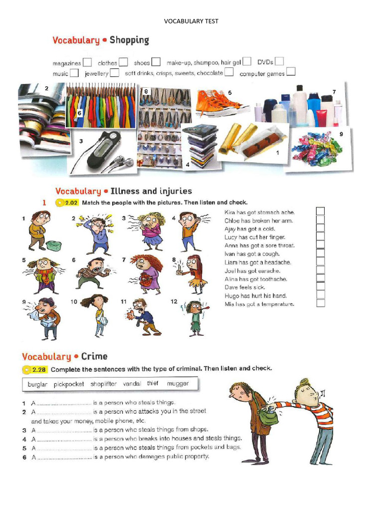 Intermediate-2024-Vocabulary Assignment | PDF