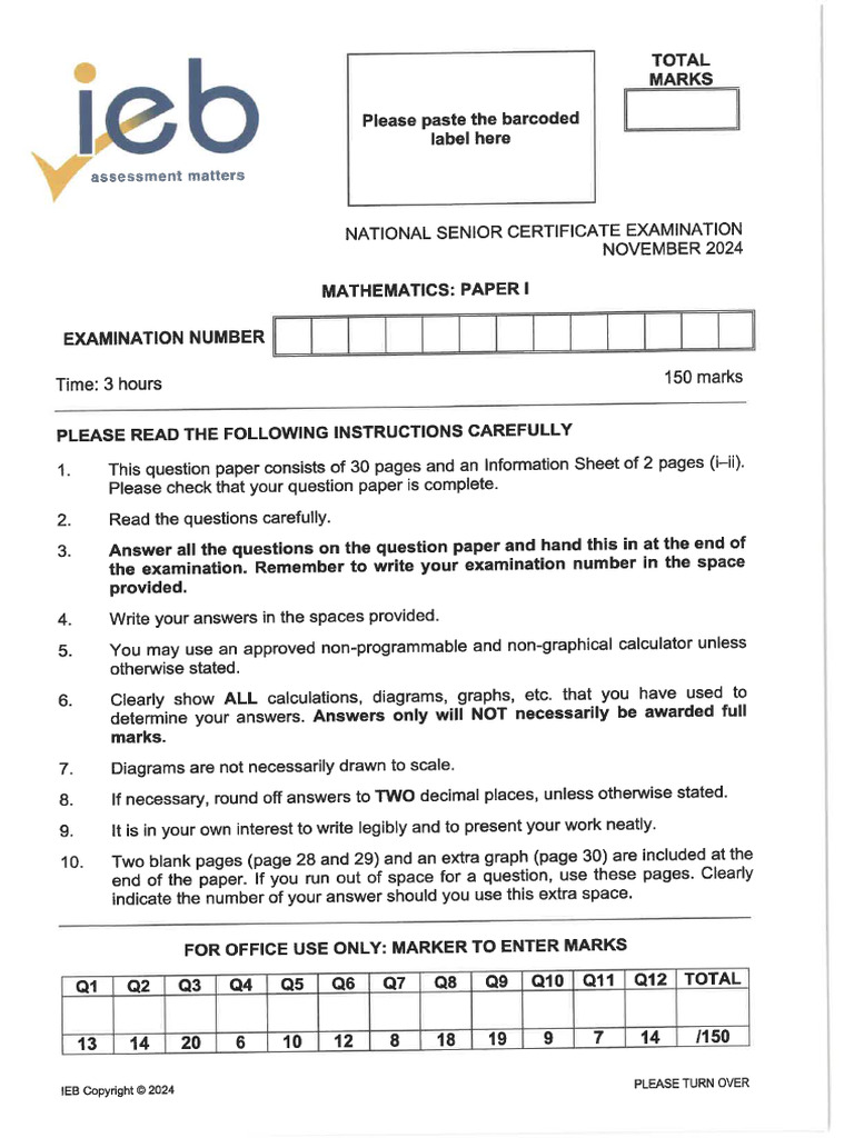 IEB Nov 2024 P1 Plus Errata | PDF