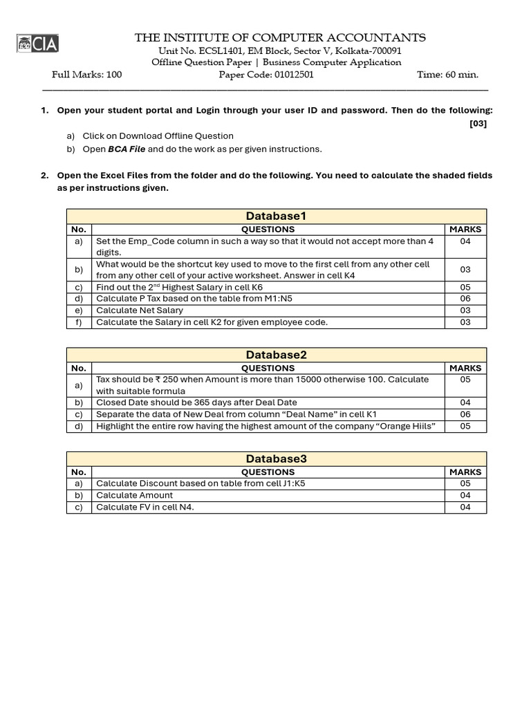 BCA Set 1 | PDF | Software | Computing