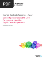 8021 AICE General Paper Paper 1 Example Candidate Responses | PDF ...