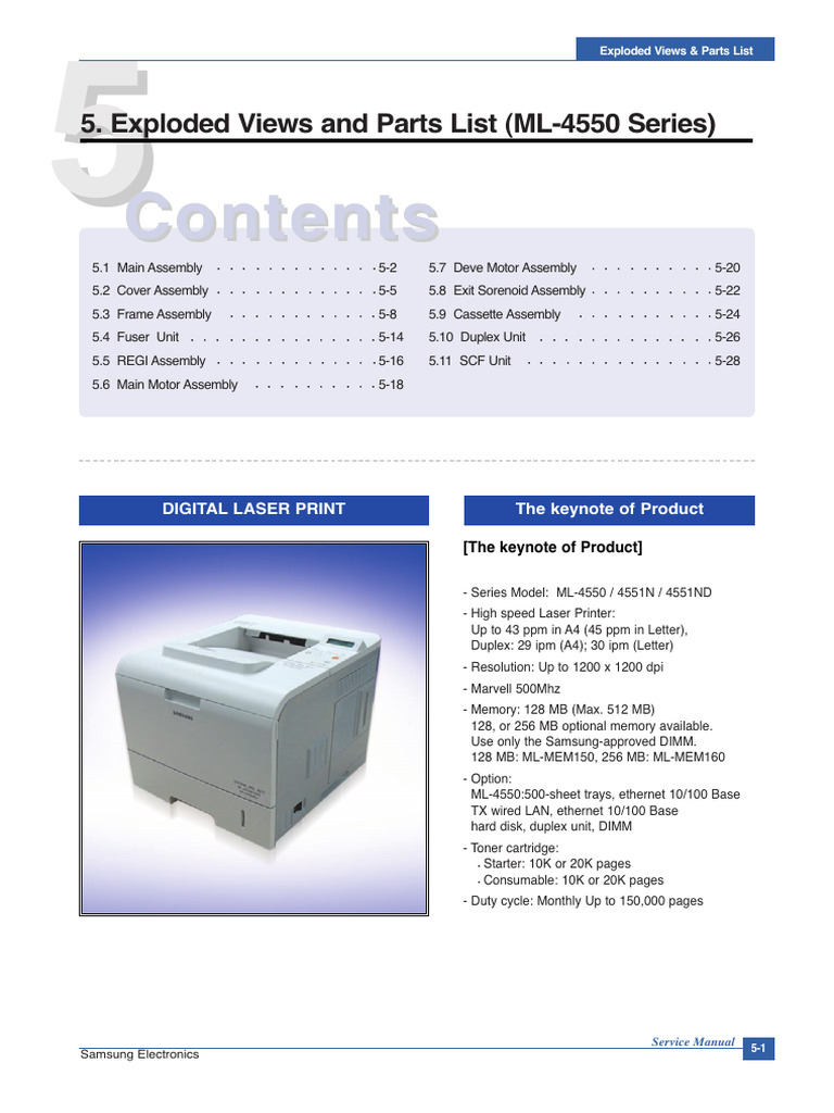 20070523083851484_05-Exploded View_and_Parts | PDF | Printing | Office Work
