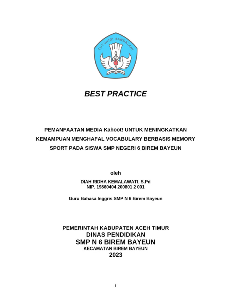 Best Practice Kahoot Diah | PDF
