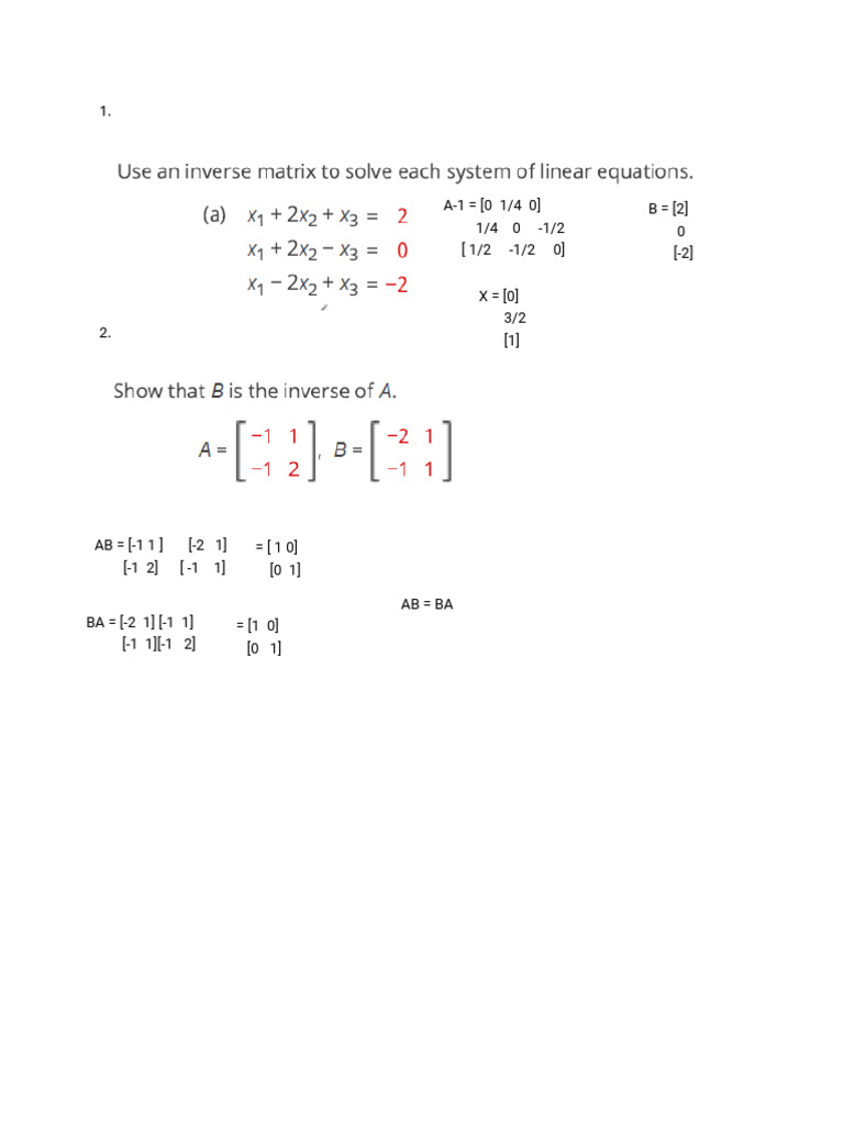 Linear Algebra Matrix Operations | PDF