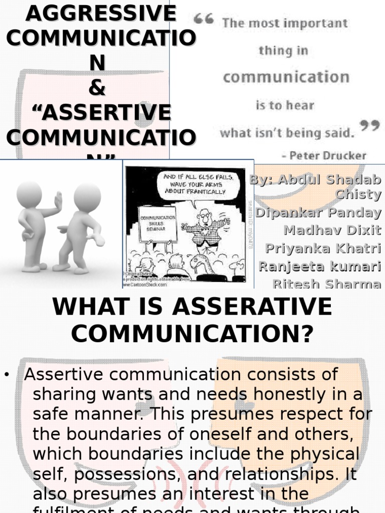 Passive and Aggressive Communication | PDF | Behavioural Sciences ...