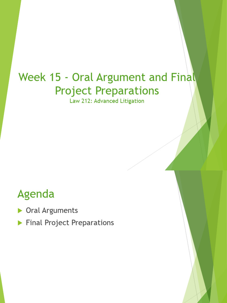 Oral Argument Strategies and Prep Guide | PDF