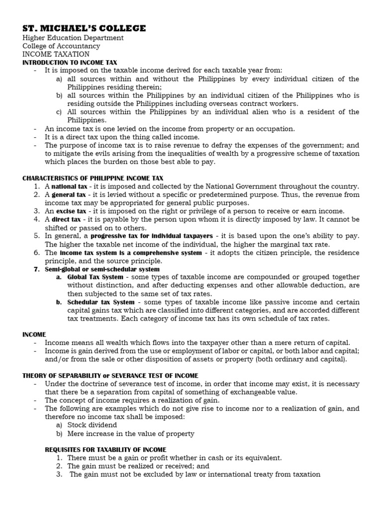 MODULE 2 - INTRODUCTION TO INCOME TAX (2) | PDF | Taxes | Income Tax