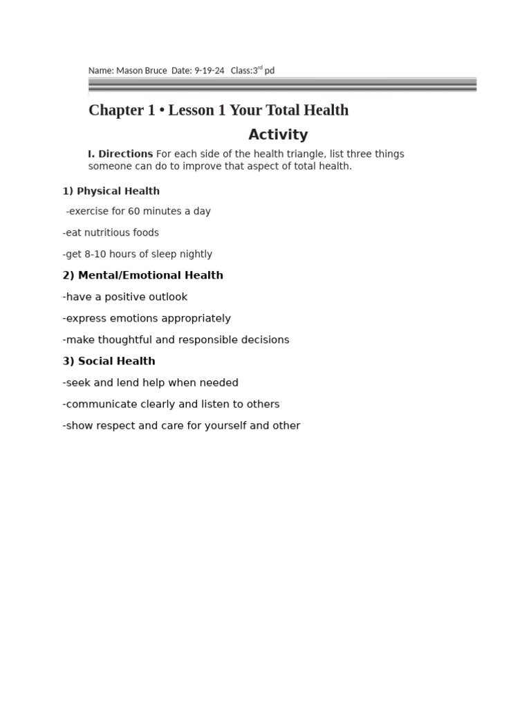 Your Total Health | PDF