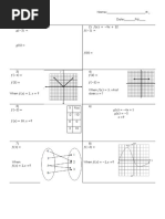 ALGEBRA 1 - Midterm Exam Review Questions | PDF