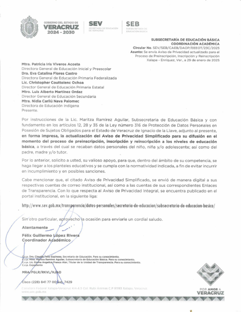 Circular Sev Seb Caeb Daop Eeeot 23c 2025 | PDF