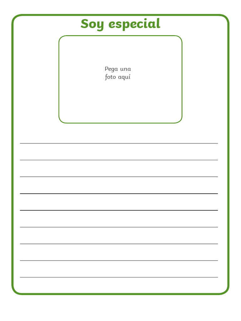 Fichas Soy Especial | PDF