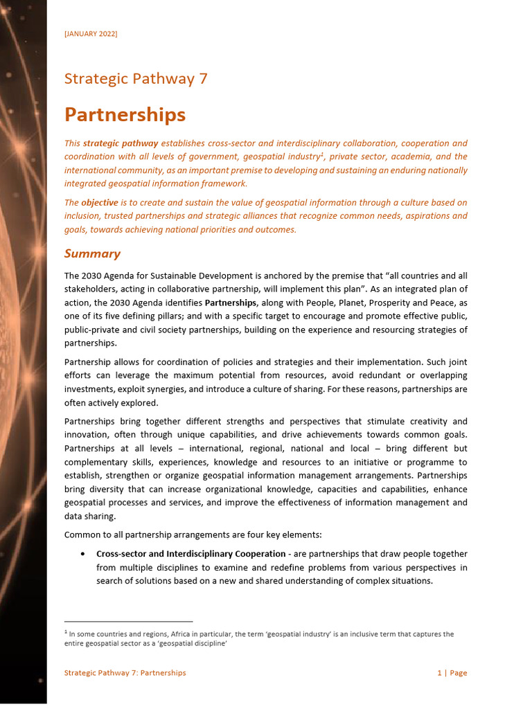 SP7-Partnerships Refined | PDF | Collaboration | Partnership