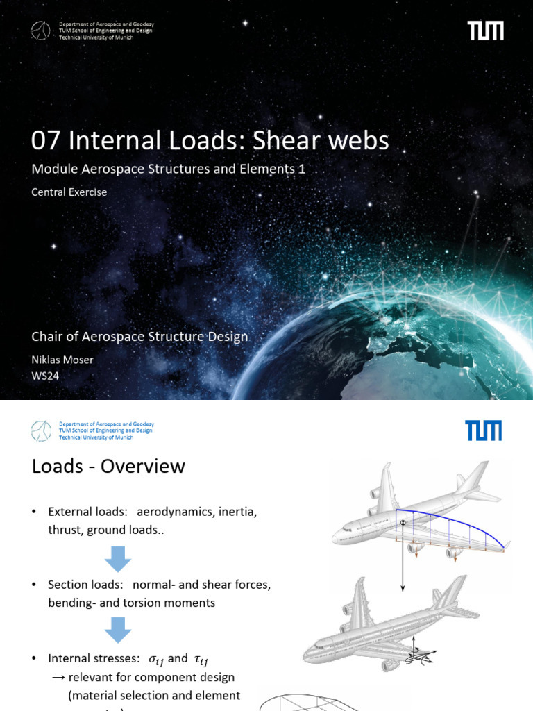 CE07 ASE1 WS24 ShearWebs Post | PDF | Shear Stress | Bending