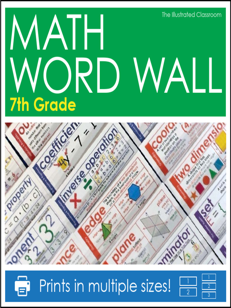 7 Math Word Wall | PDF | Ratio | Numbers