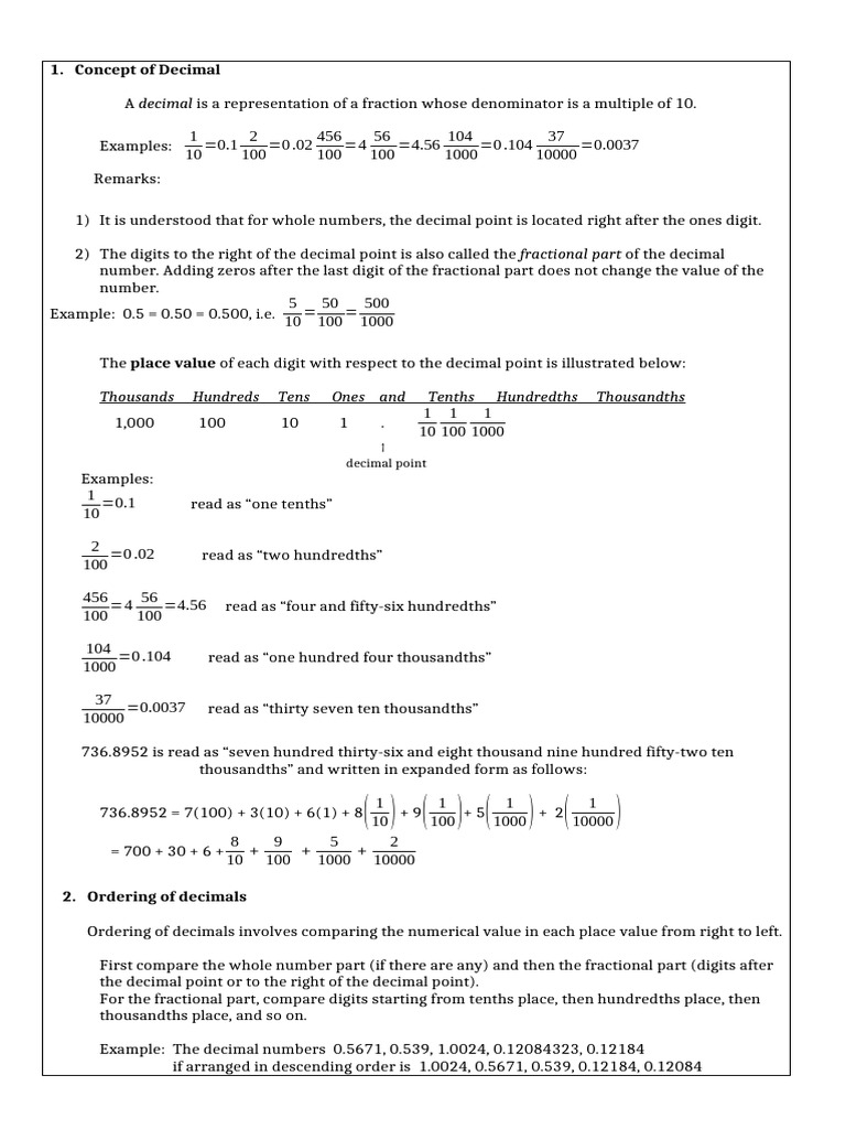 Inbound 1670418206152995432 | PDF | Division (Mathematics) | Decimal