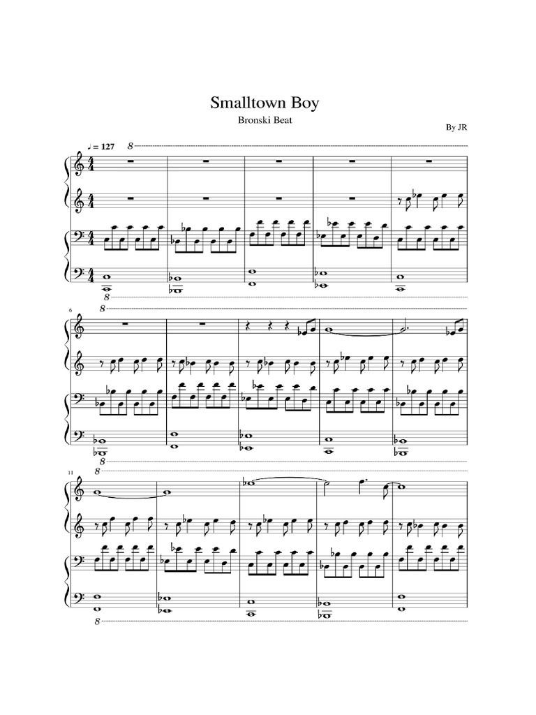 SmallTown Boy Partitura | PDF