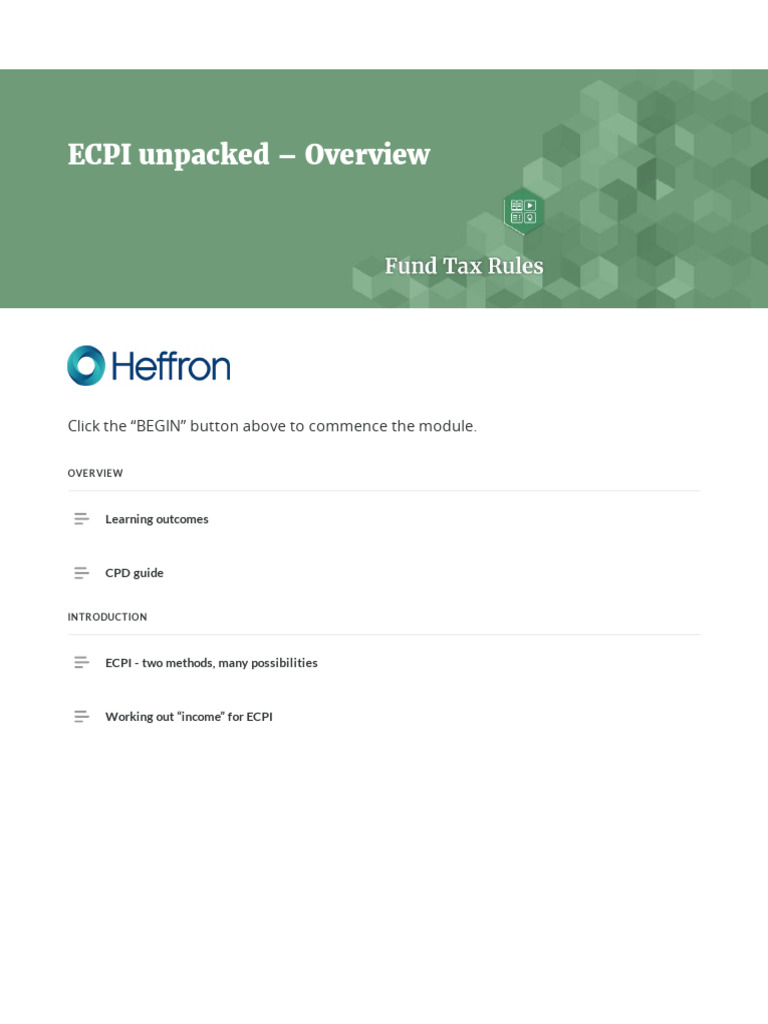 ECPI Unpacked - March 2022 Update | PDF | Capital Gain | Pension
