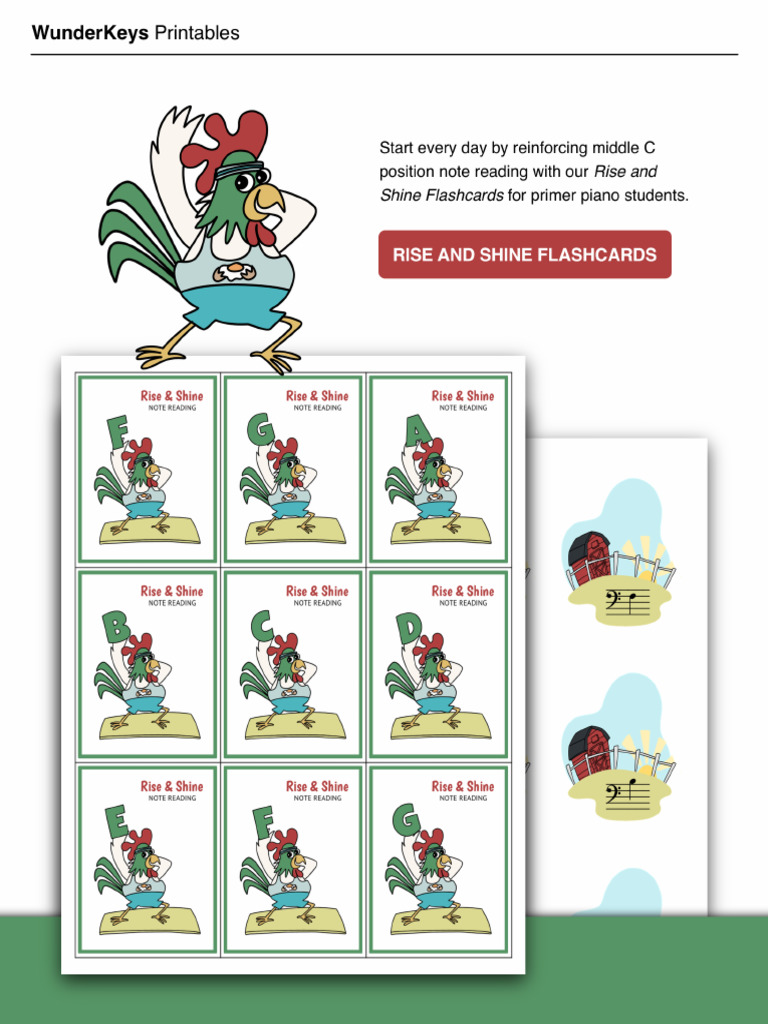 Rise-and-Shine-Flashcards | PDF