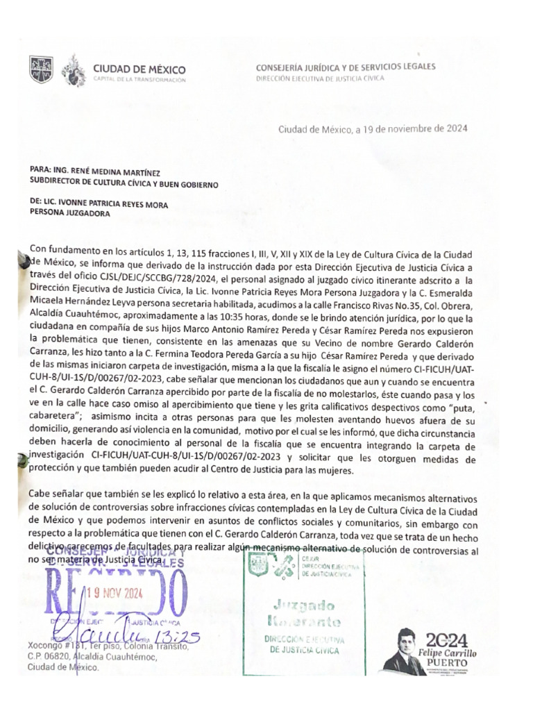 Nota Informativa (Ejemplo) | PDF