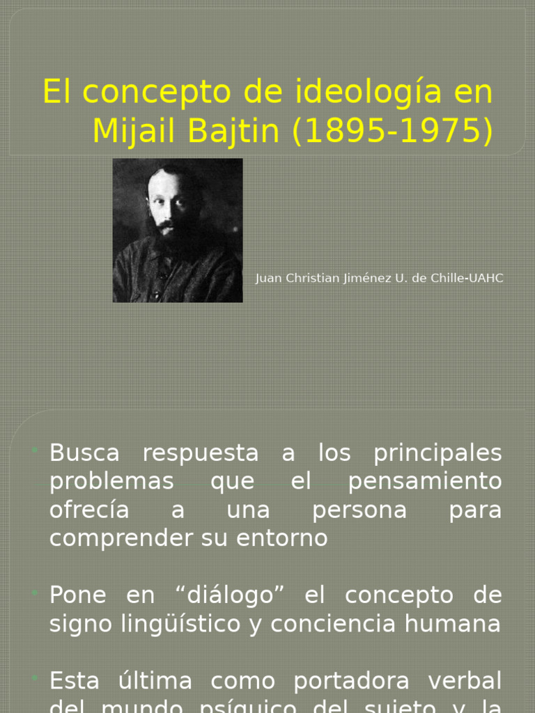El Concepto de Ideolog A en Mijail Bajtin | PDF | Ideologías | Realidad